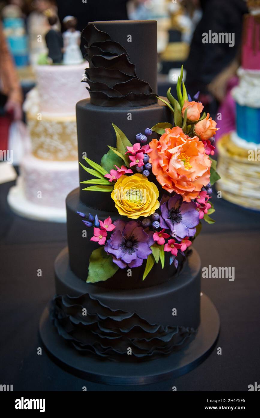 Cake on display at the Cake International show at the NEC on March 20 ...