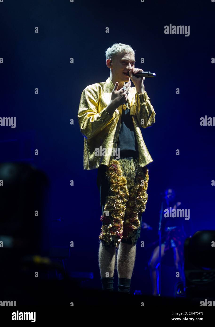 Olly Alexander of Years & Years performing live on stage at the ...