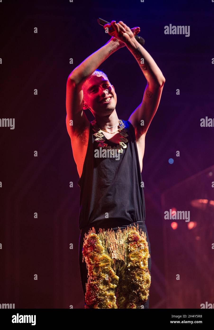 Olly Alexander of Years & Years performing live on stage at the ...