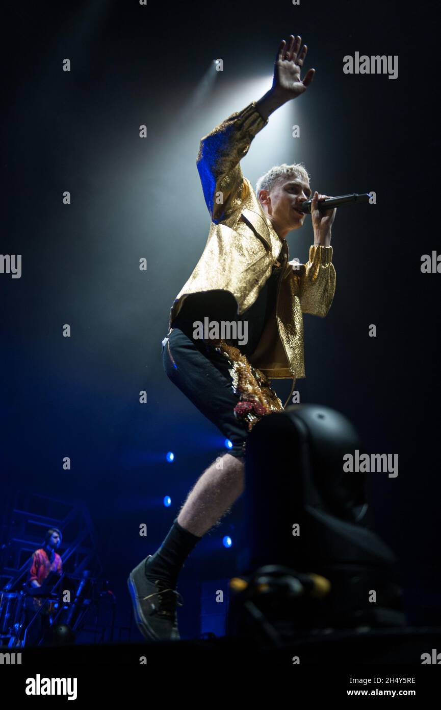 Olly Alexander of Years & Years performing live on stage at the ...