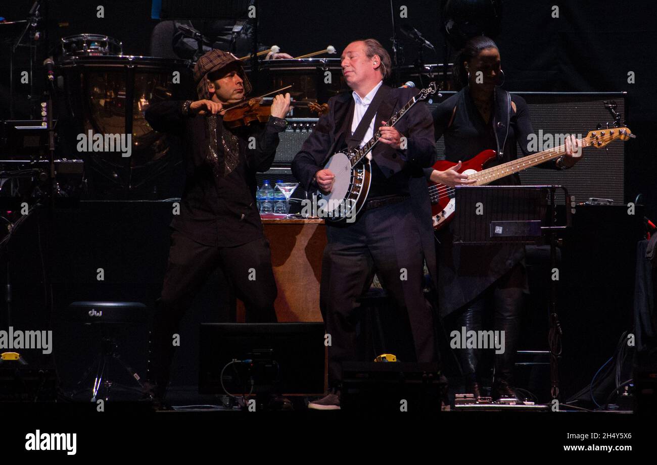 Hans Zimmer and orchestra performing live on stage at the Barclaycard ...