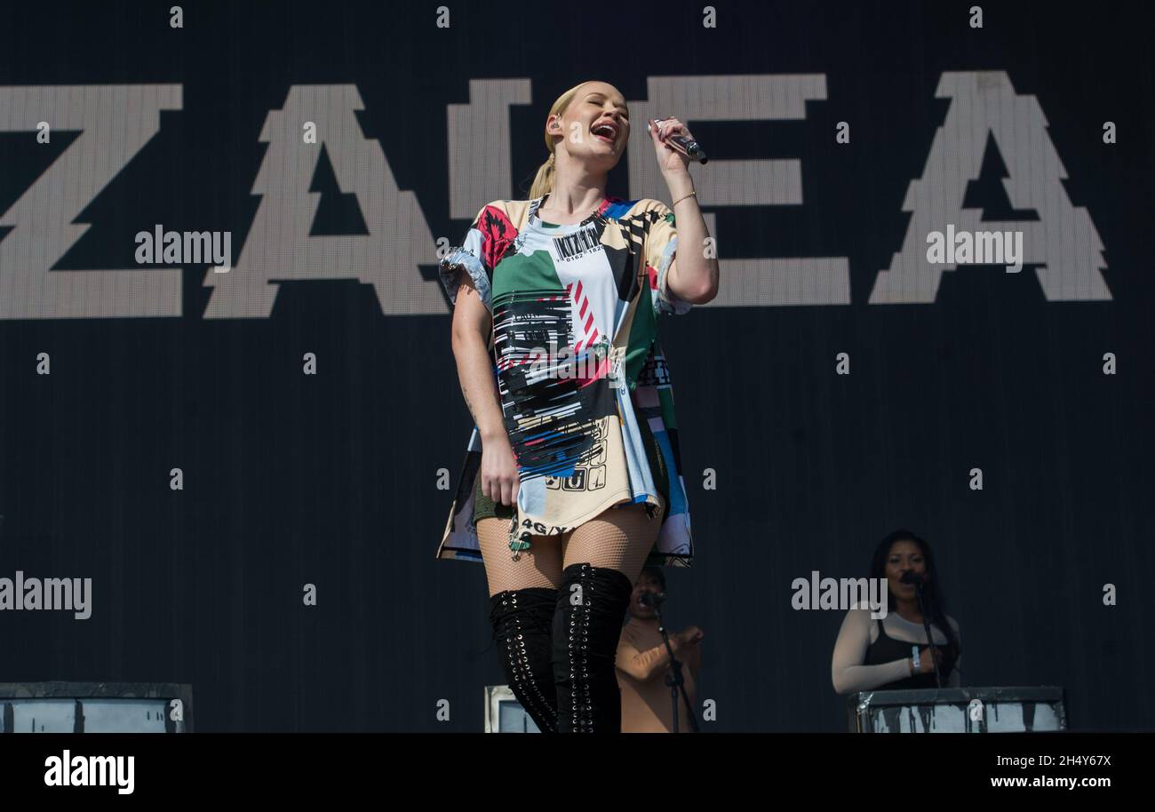 Iggy Azalea performing live on stage on day 2 at BBC Big Weekend on 29 ...