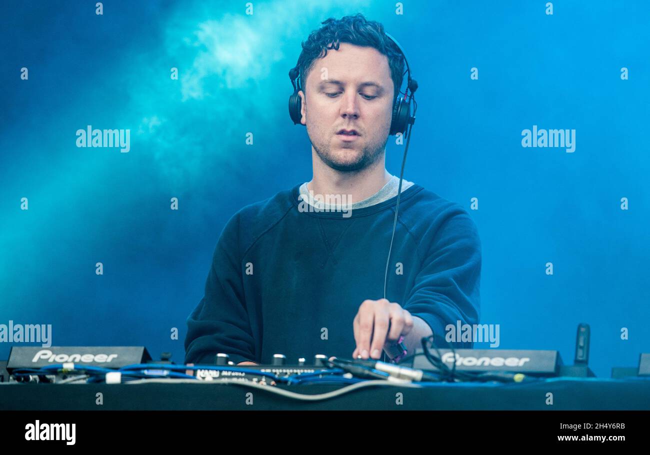 George Fitzgerald performing live on stage at bluedot festival on July ...