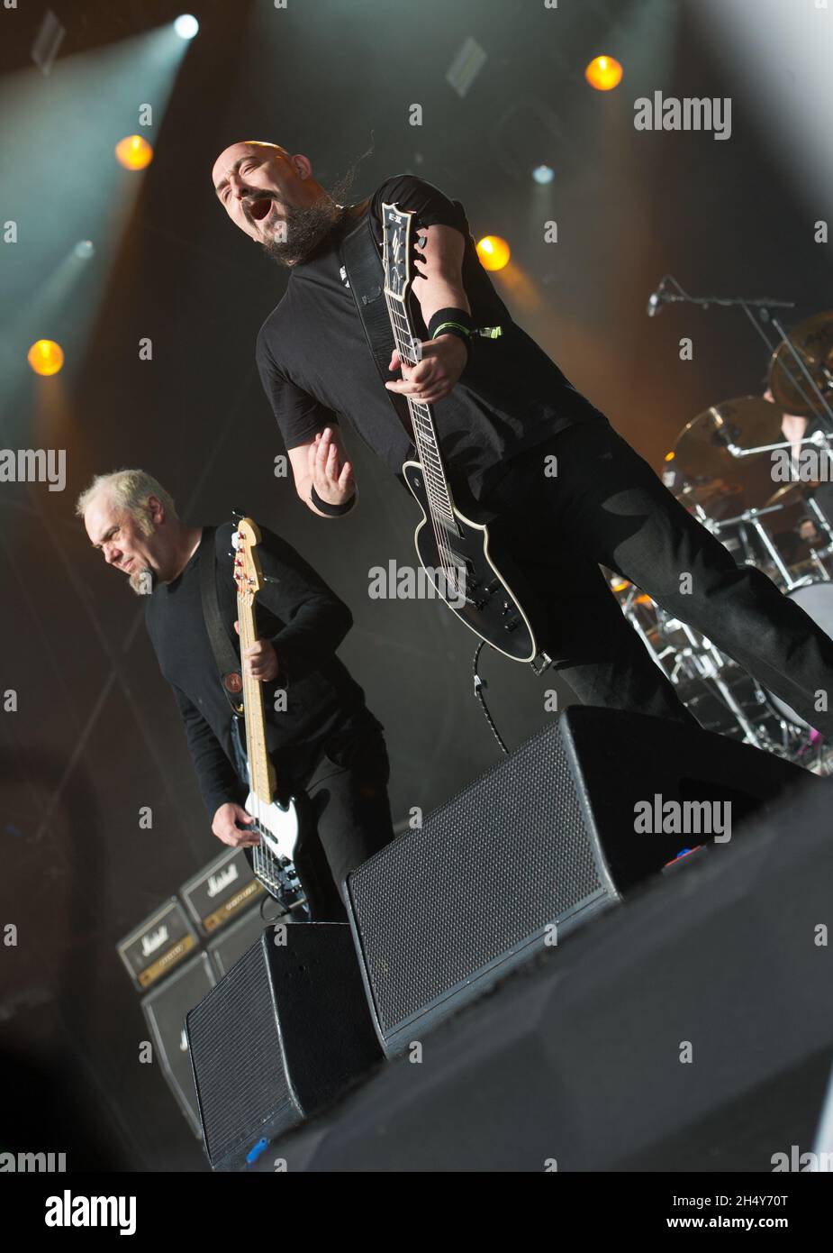 Aaron Aedy and Steve Edmondson of Paradise Lost performing live on ...