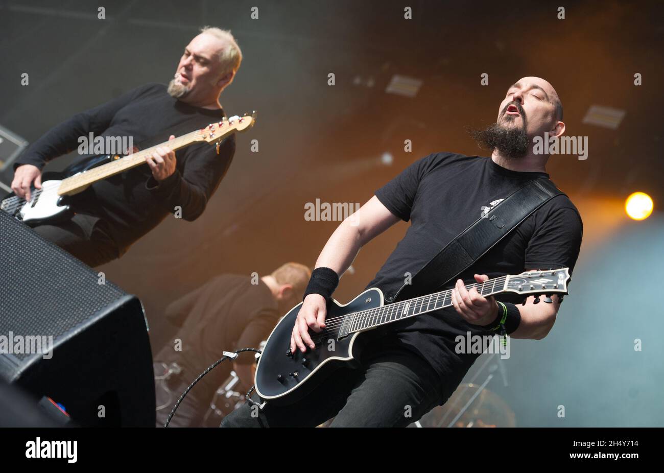 Aaron Aedy and Steve Edmondson of Paradise Lost performing live on ...
