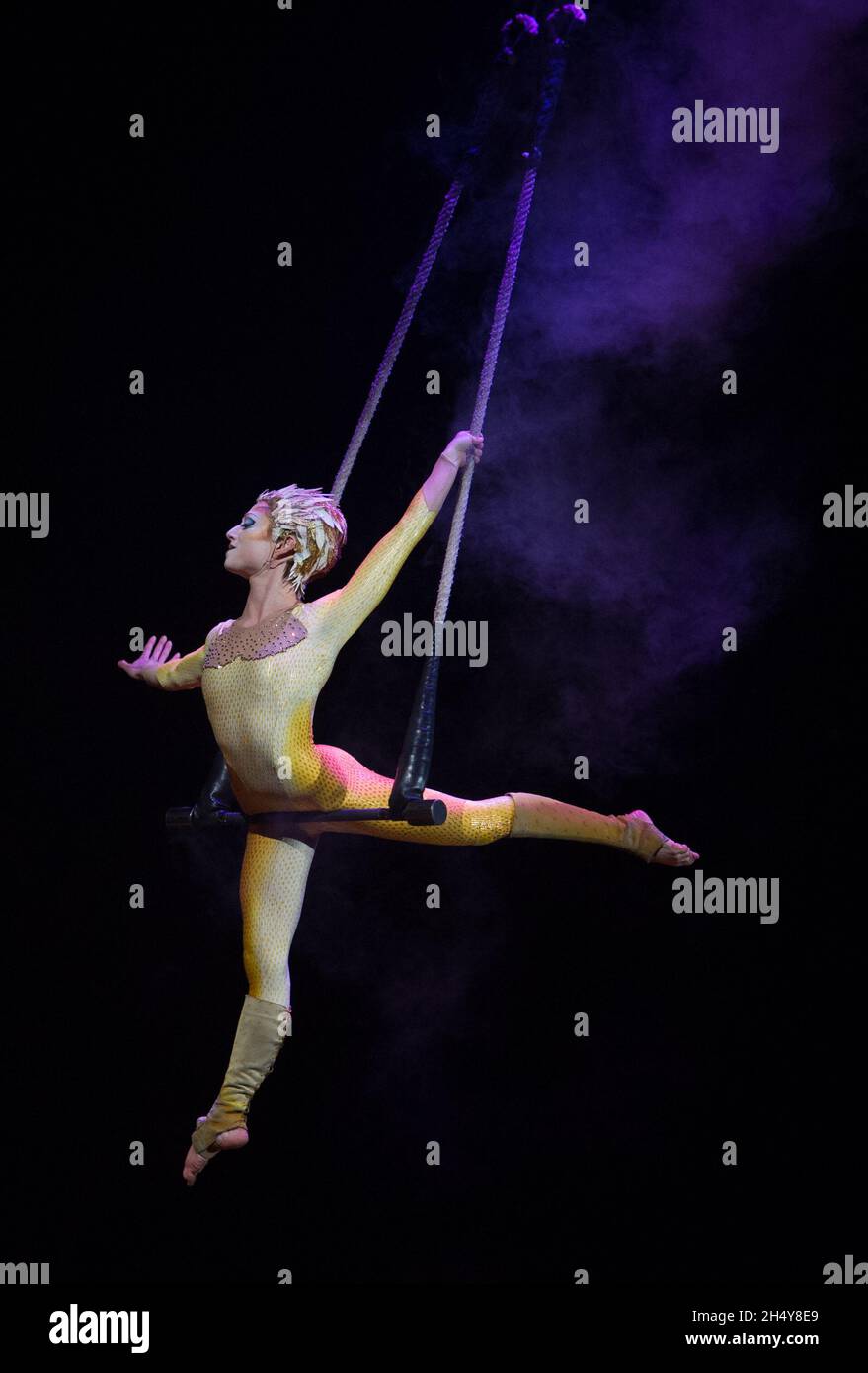 Cirque du Soleil cast performing Varekai at the Genting Arena in ...