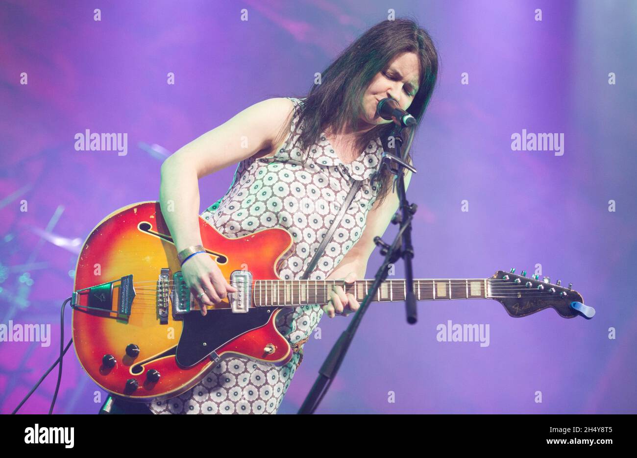 Emma Pollock performing live on stage during 6Music Festival 2017 at ...