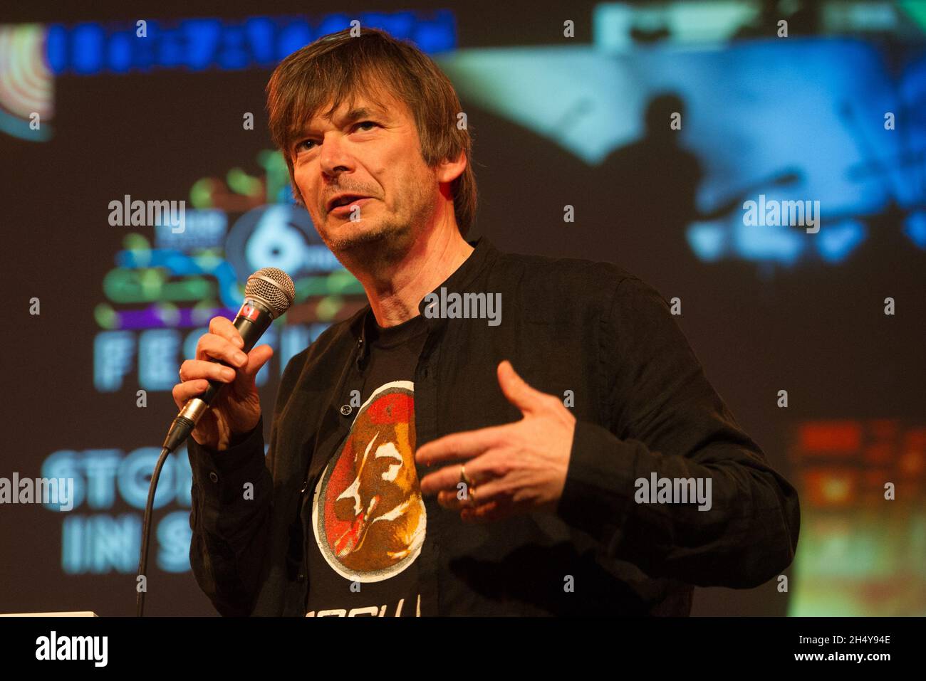 Ian Rankin in conversation with Stuart Maconie during 6Music Festival ...