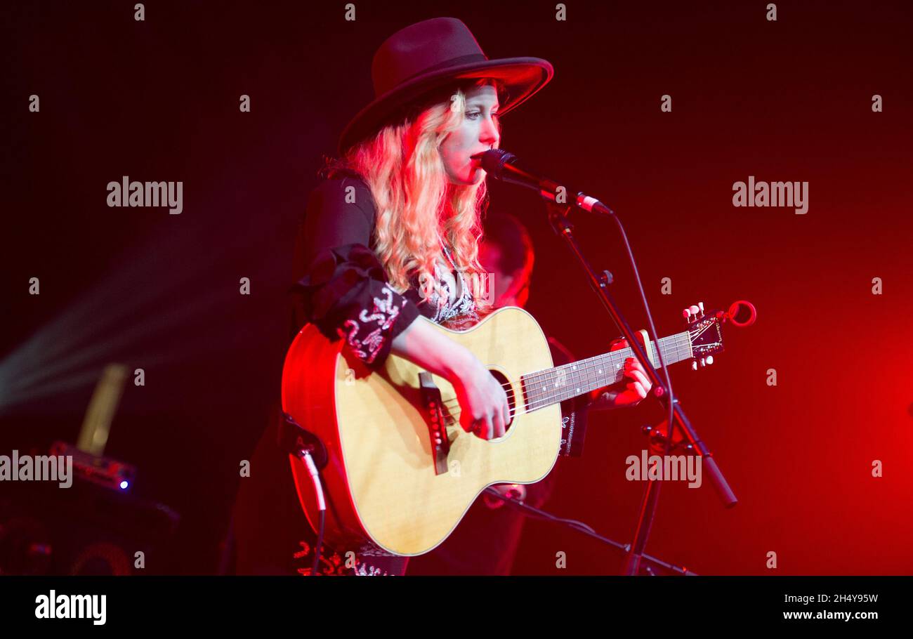 Holly Macve performing live on stage during 6Music Festival at Tramway ...