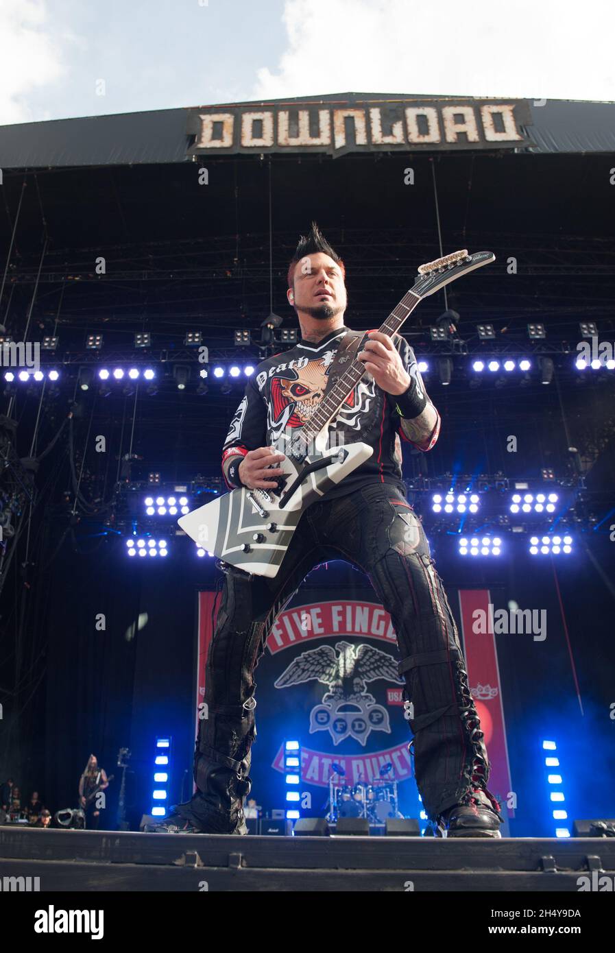 Jason Hook of American heavy metal band Five Finger Death Punch ...