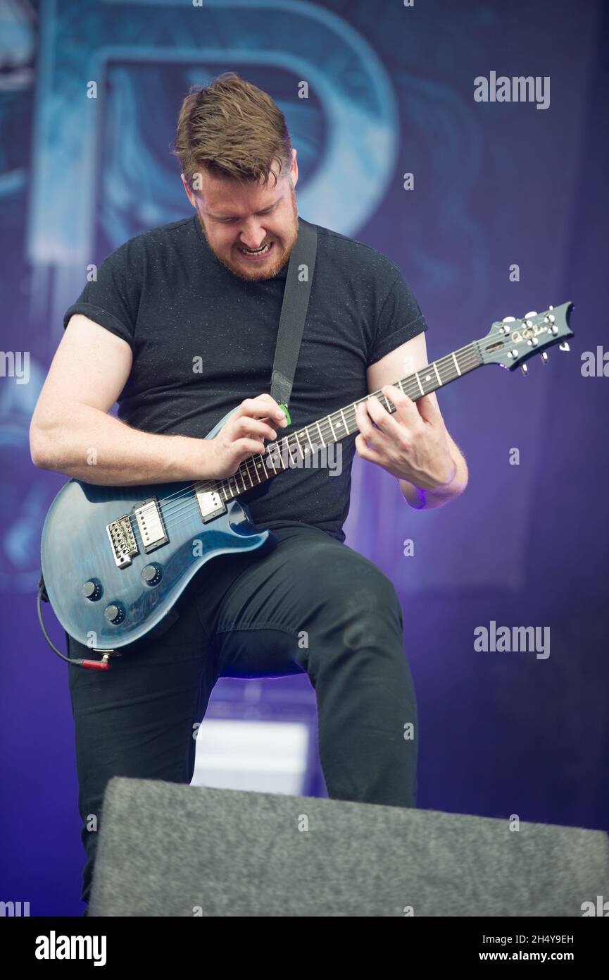 Sikth performing live on stage on day 2 of Download Festival at ...
