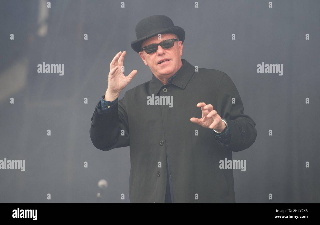 Madness performing live on stage during V Festival 2017 at Weston Park ...