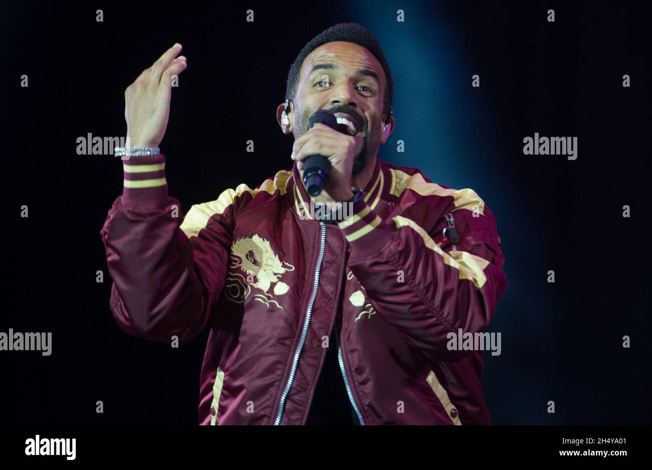 Craig David performing live on stage on day 2 of V Festival at Weston ...