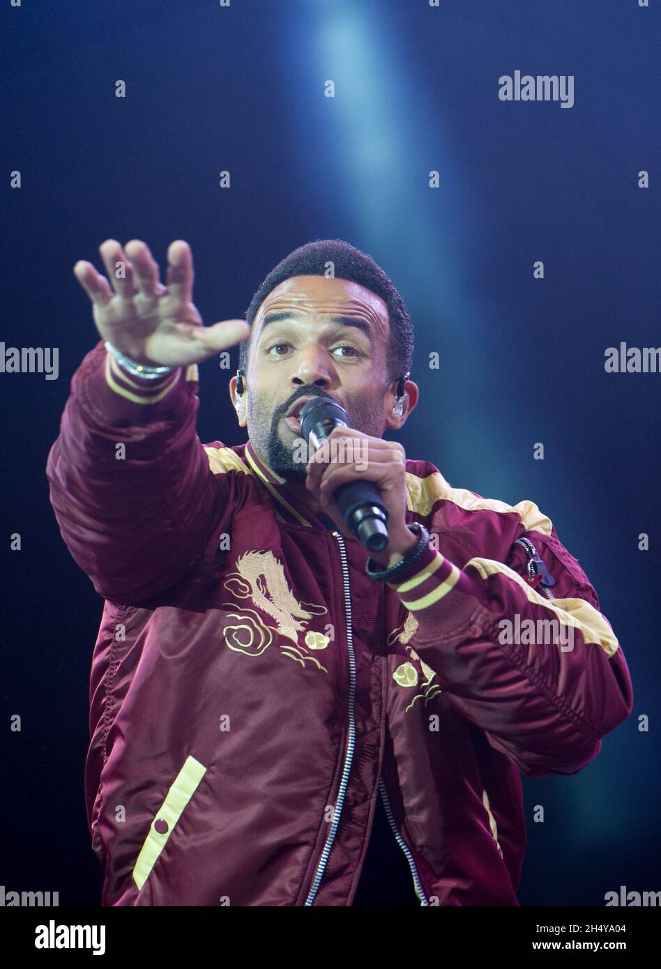 Craig David performing live on stage on day 2 of V Festival at Weston ...