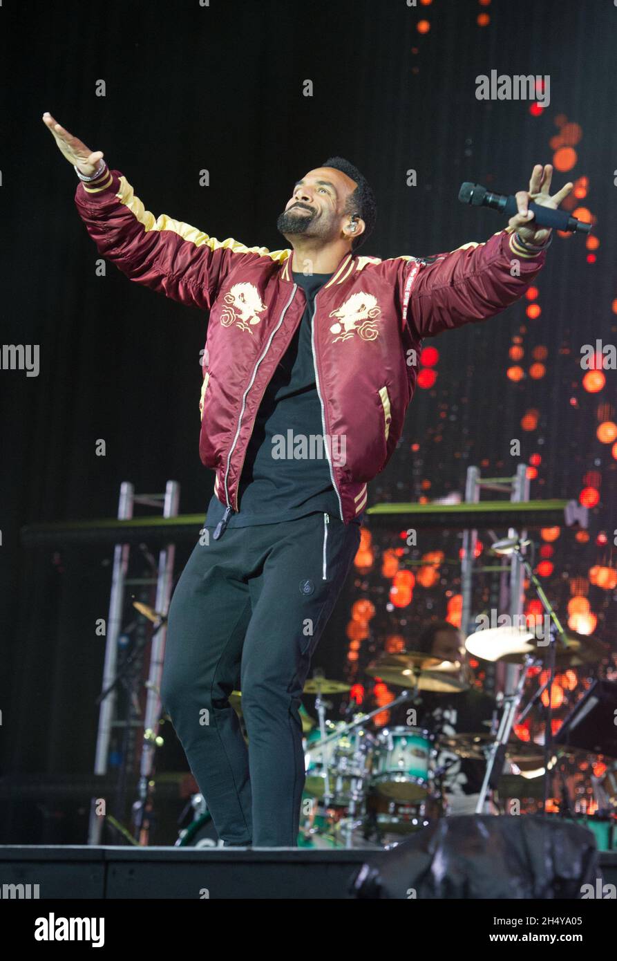 Craig David performing live on stage on day 2 of V Festival at Weston ...