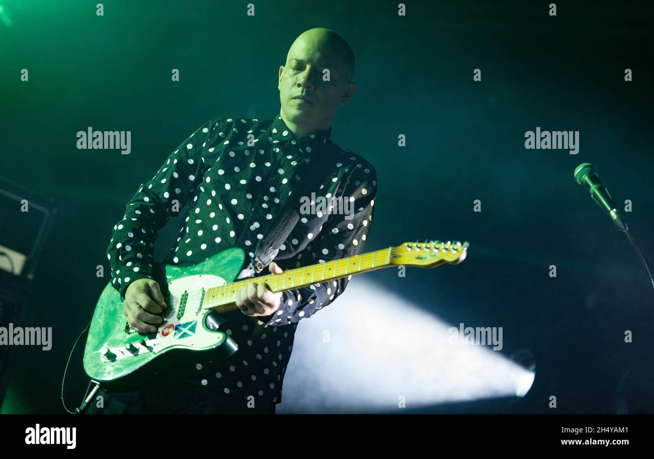 Stuart Braithwaite of Mogwai performing live on stage during Festival ...