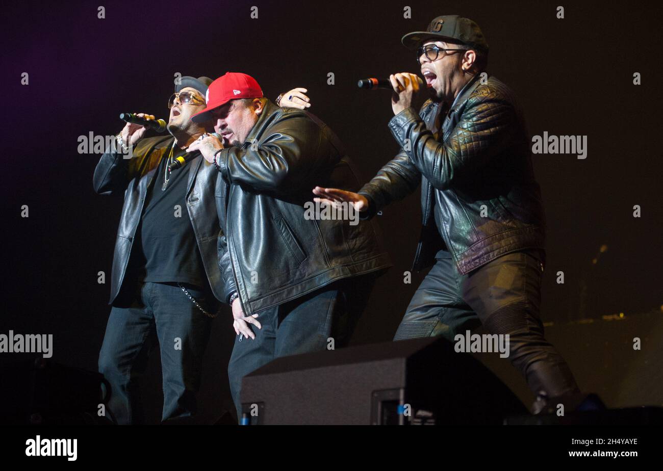 Mark Calderon, Bryan Abrams and Kevin Thornton of Color Me Badd live on ...
