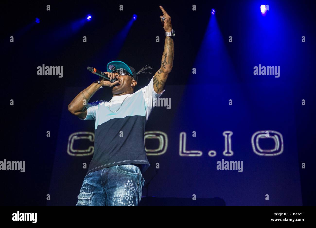 Coolio live on stage during I Love The 90â€™s show at Arena Birmingham ...