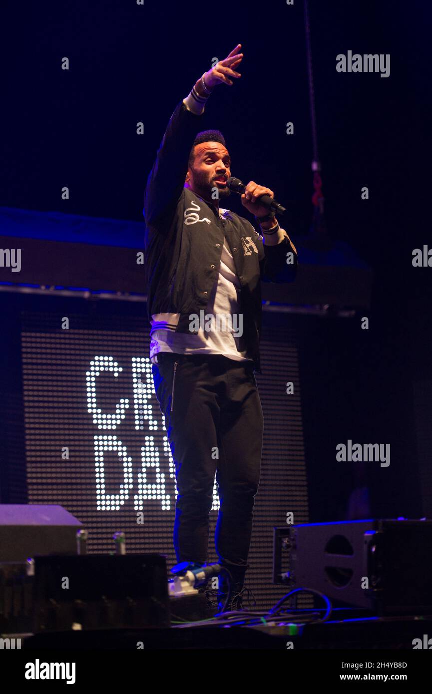 Craig David performing live on stage during Free Radio Live 2017 at ...
