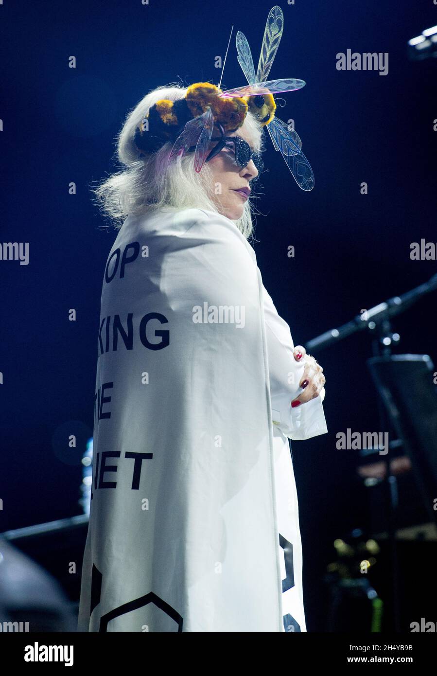 Debbie Harry of Blondie performing live on stage at the Arena ...
