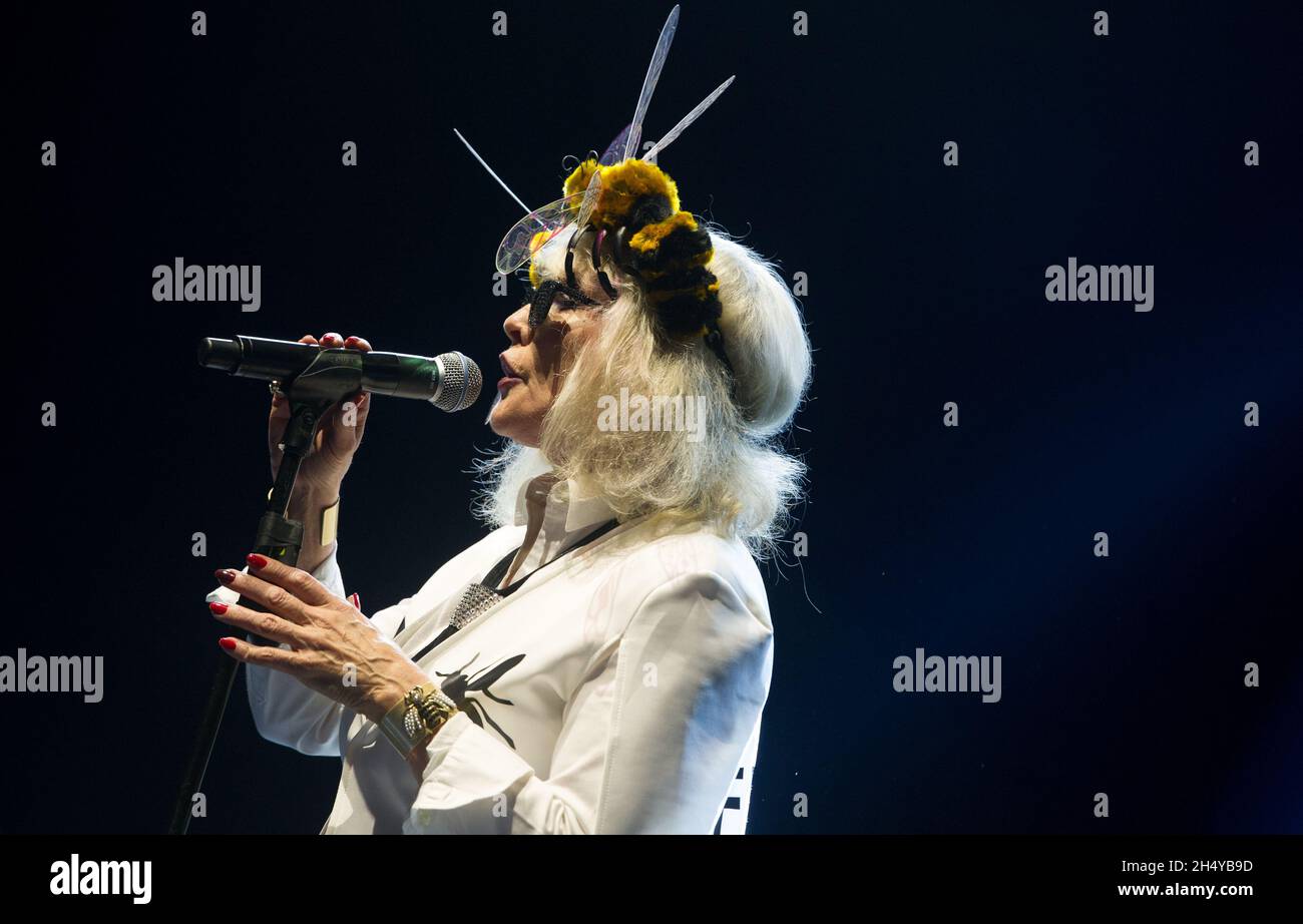 Debbie Harry of Blondie performing live on stage at the Arena ...