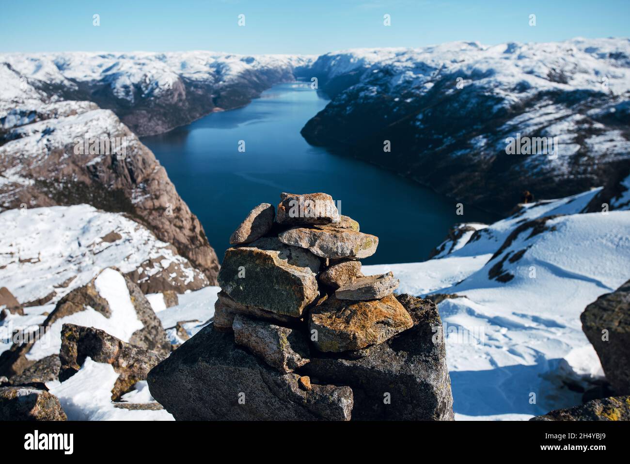 Preikestolen winter hi-res stock photography and images - Alamy
