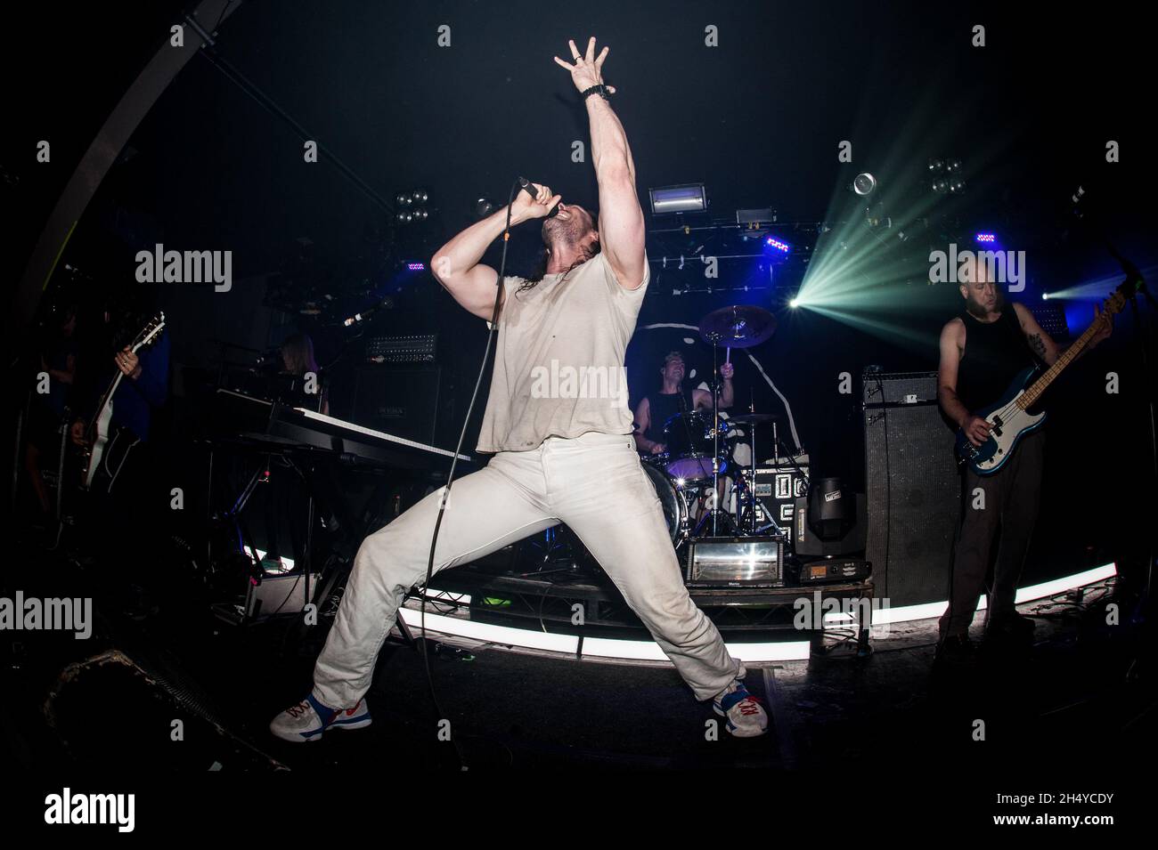 Andrew W.K. performs on stage at the O2 Institute in Birmingham, UK ...