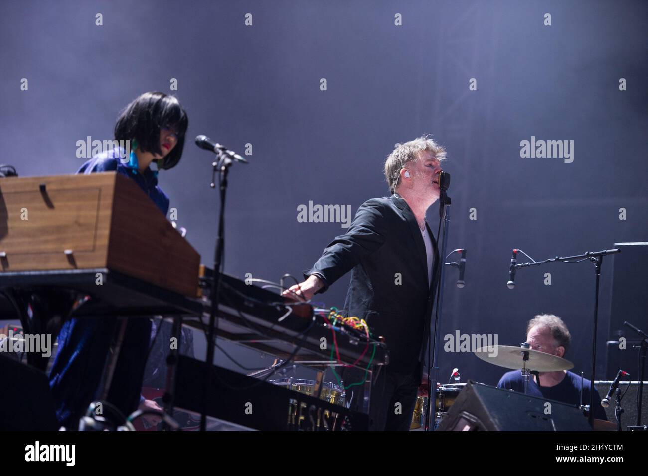 LCD Soundsystem perform on stage on day 1 of All Points East festival ...