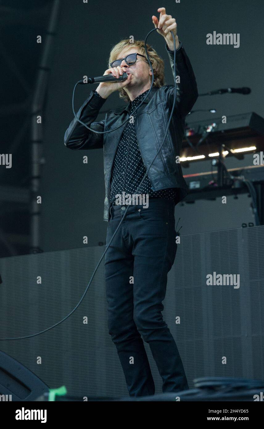 Beck performs live on stage on day 3 of All Points East festival in ...