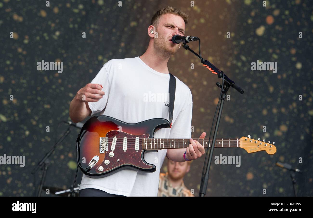 Tom Misch performs live on stage on day 3 of All Points East festival ...