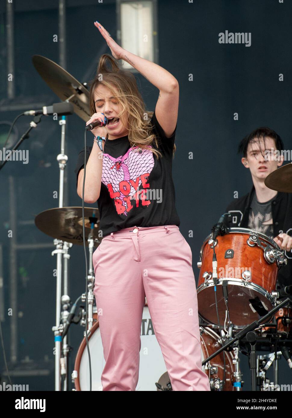 Rebecca Macintyre and Josh Macintyre of Marmozets perform live on stage ...