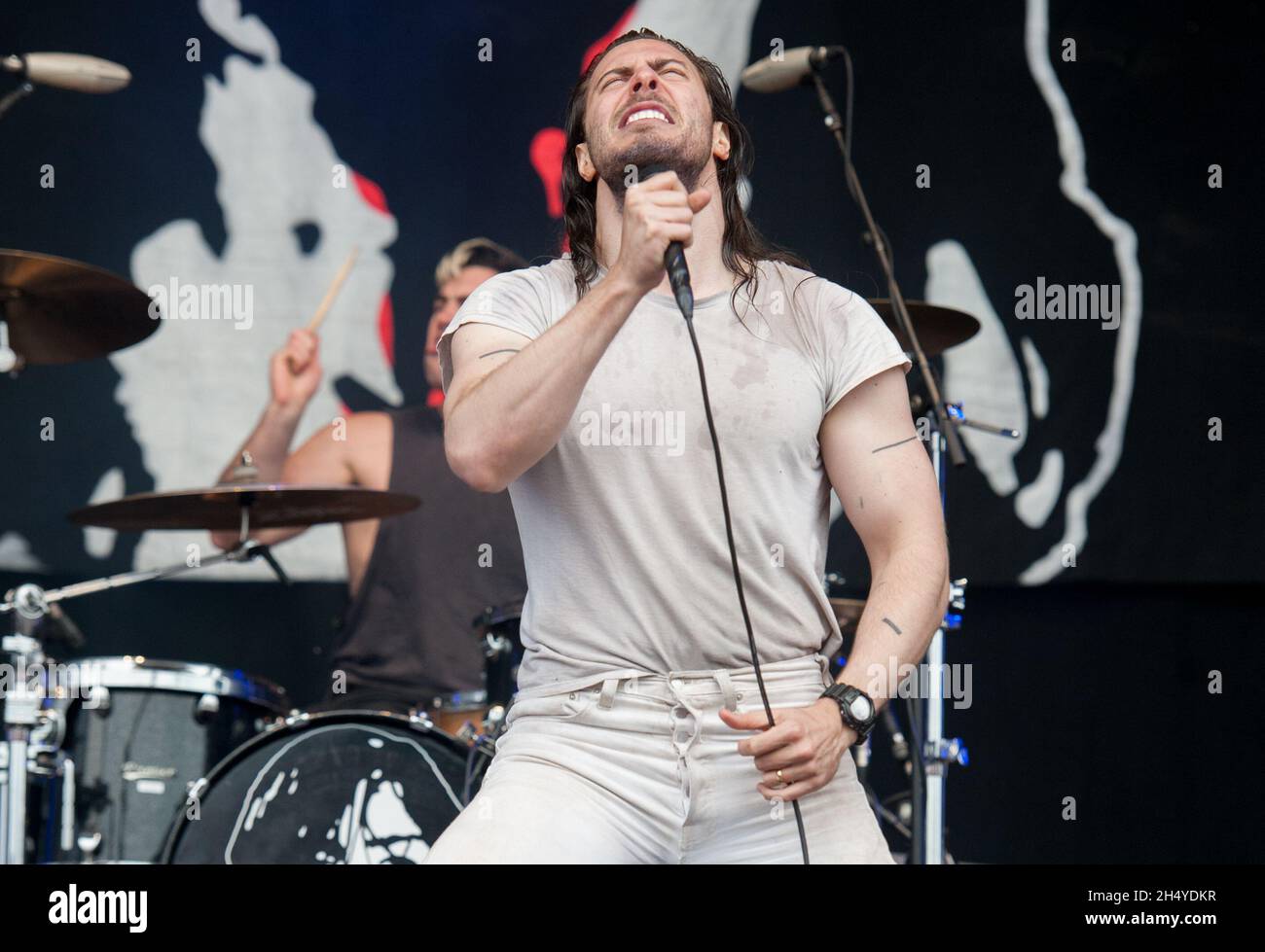 Andrew W.K. performs live on stage on day 1 of Download Festival at ...