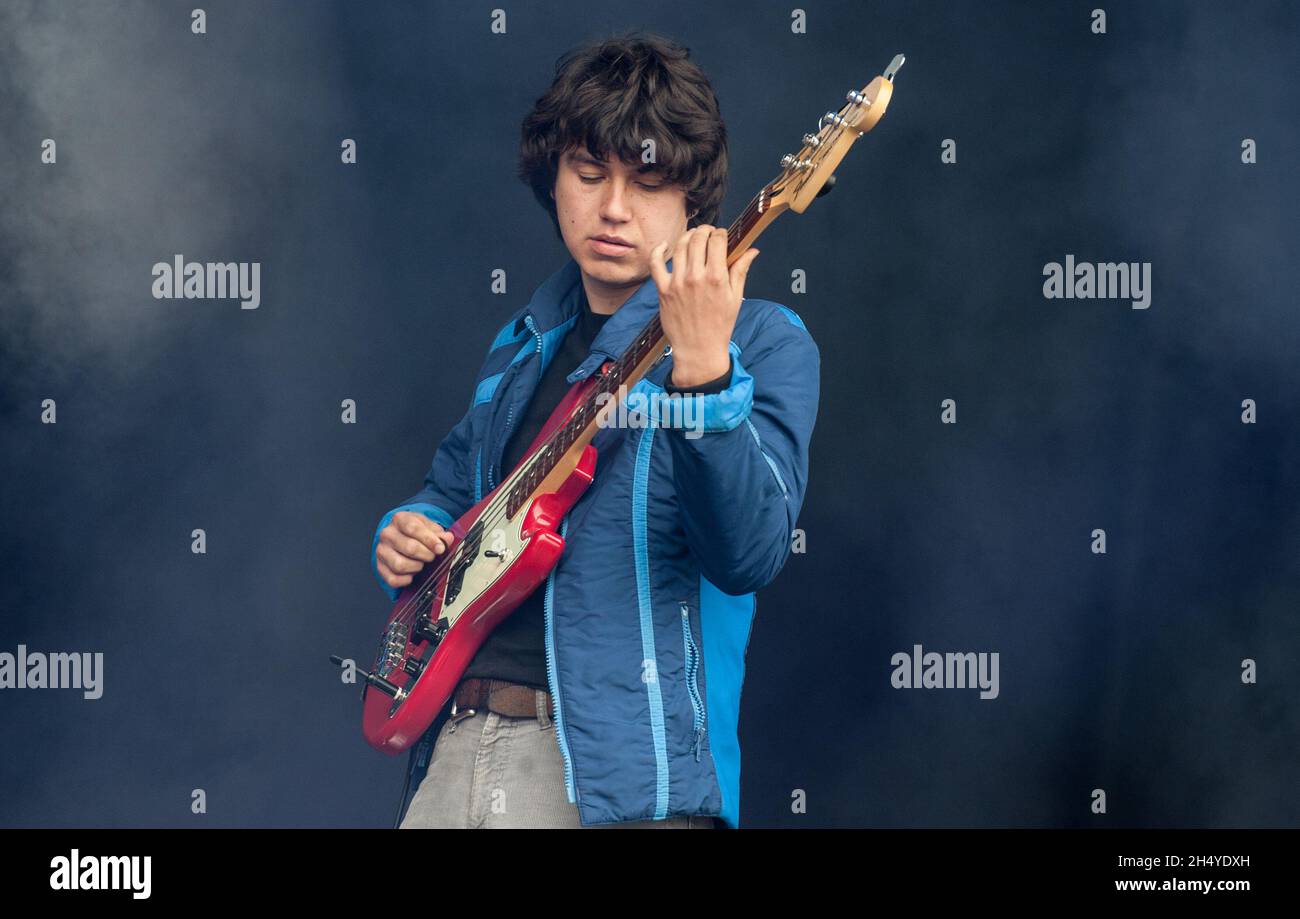 Tim Franco of Starcrawler performs live on stage on day 3 of Download ...
