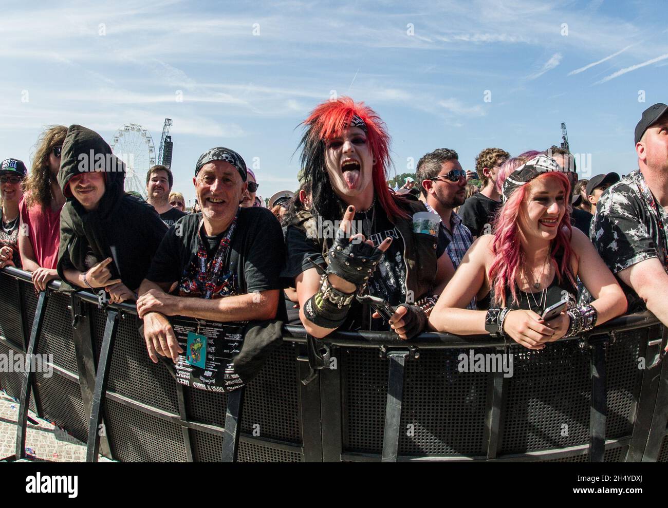 Festival goers on day 3 of Download Festival at Donington Park on June ...