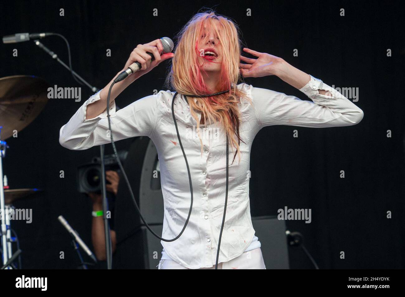 Arrow D Wilde of Starcrawler performs live on stage on day 3 of ...