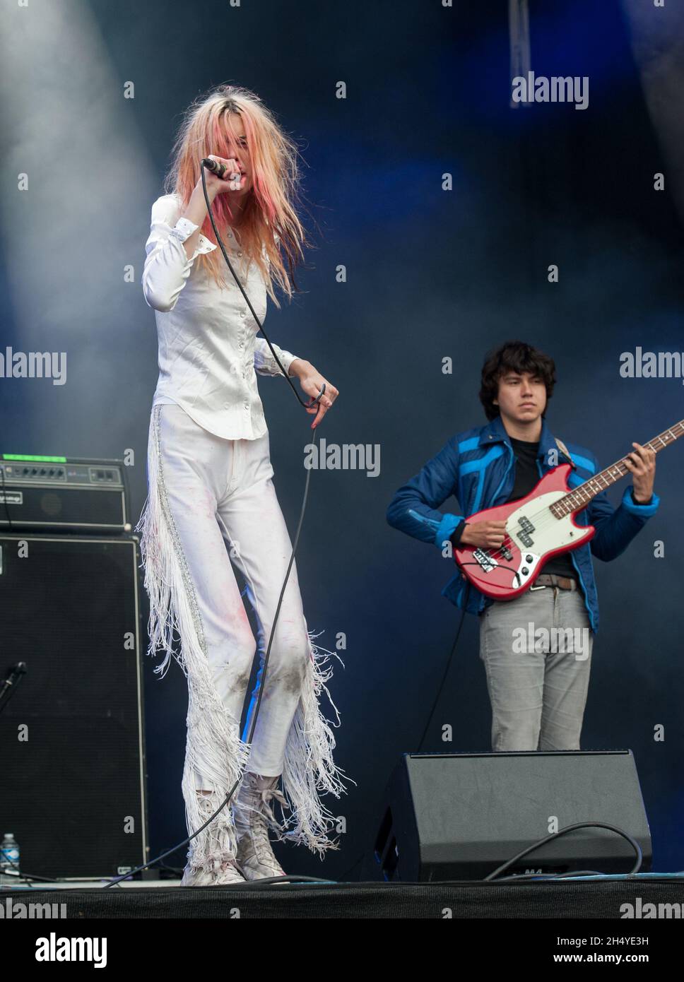 Arrow D Wilde of Starcrawler performs live on stage on day 3 of ...