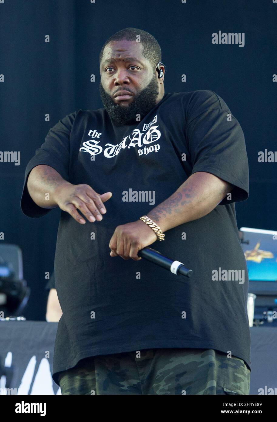 EDITORIAL USE ONLY Killer Mike of Run the Jewels performs live on stage ...