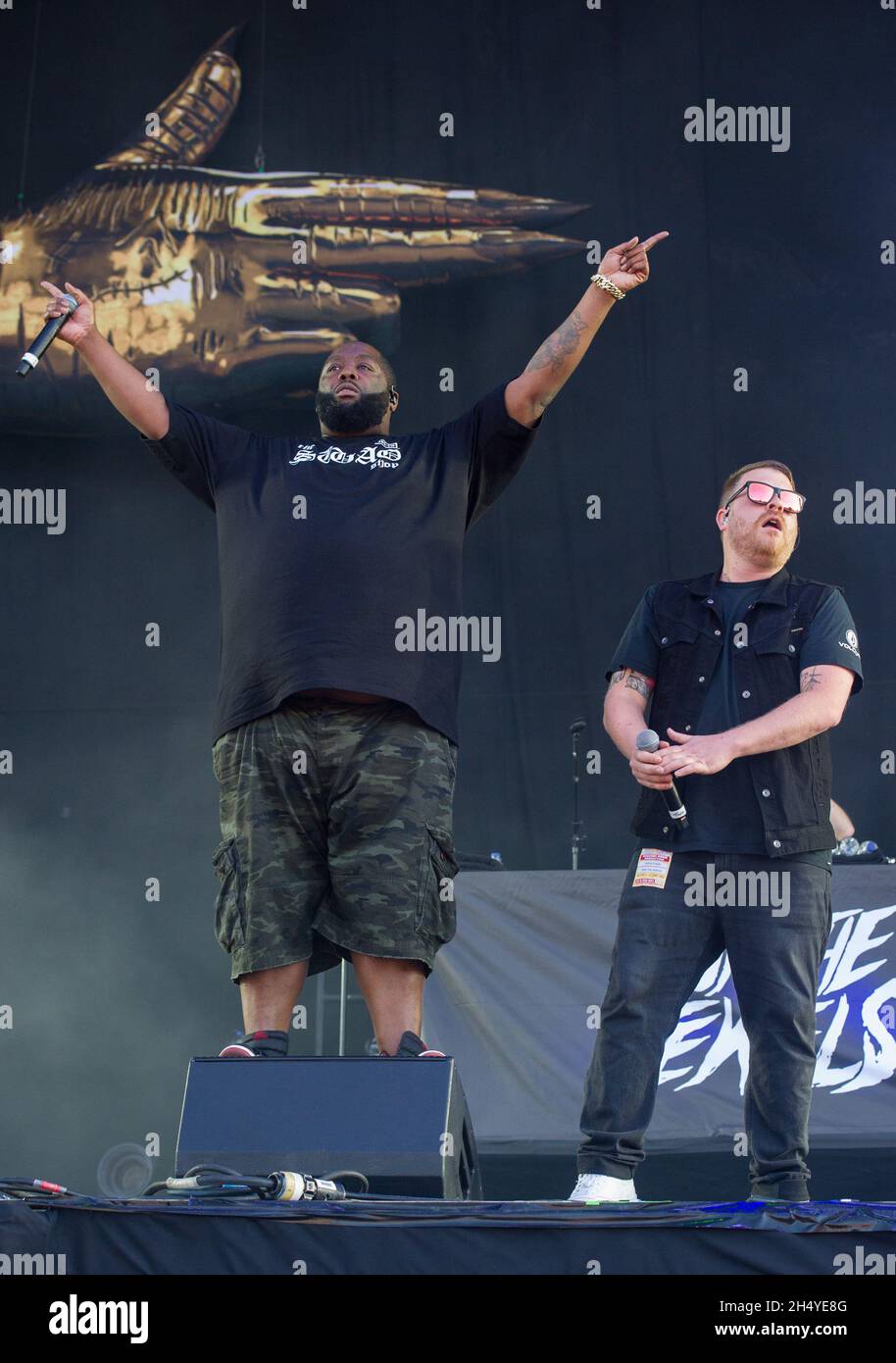EDITORIAL USE ONLY El-P and Killer Mike of Run the Jewels perform live ...