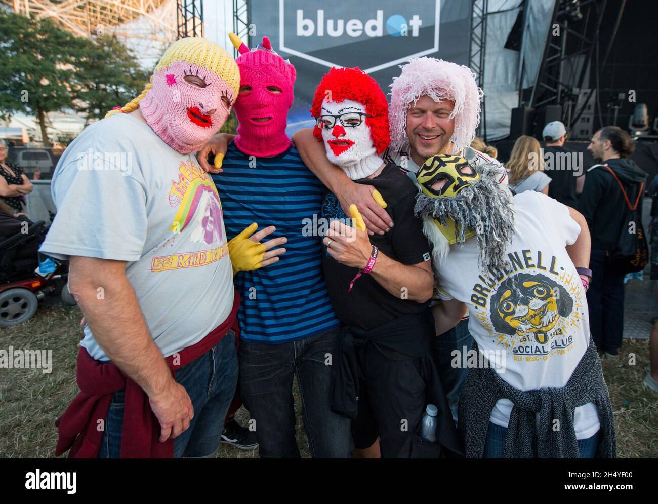 Festival goers on day 3 of Bluedot Festival on July 22, 2018 at Jodrell ...