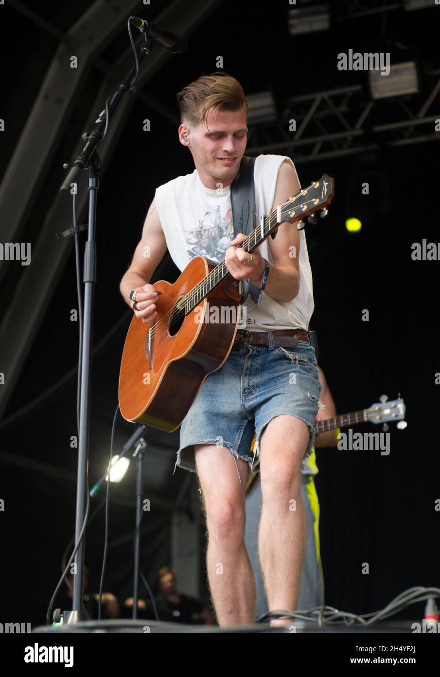 Alfie Hudson-Taylor of Hudson Taylor performs on stage on day 1 of ...