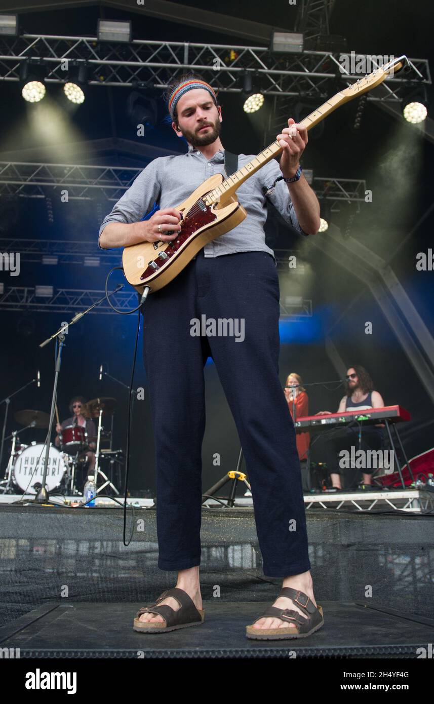 Harry Hudson-Taylor of Hudson Taylor performs on stage on day 1 of ...