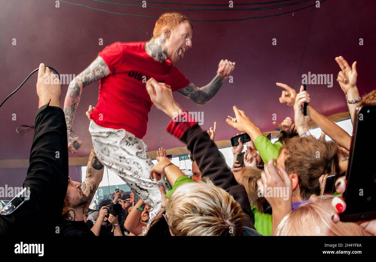 Frank Carter and The Rattlesnakes perform on stage on day 1 of Leeds ...