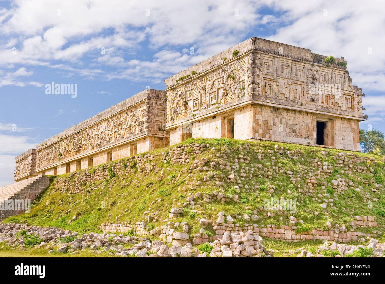 Uxmal, Mexico – Jan 19 2007: The Palace of the Governor is one of the ...