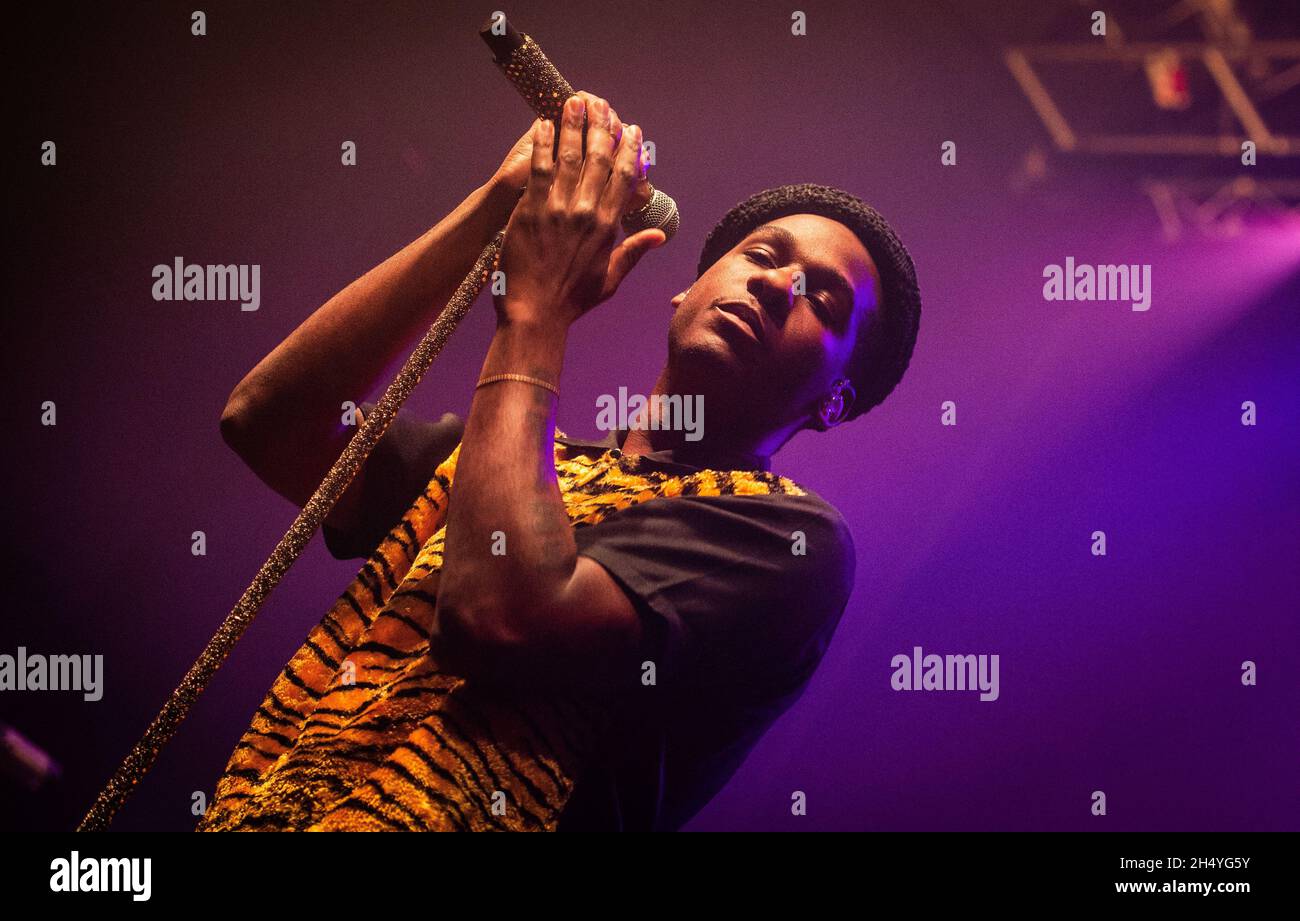 Leon Bridges performs live on stage on 11 November 2018 at O2 Institute ...