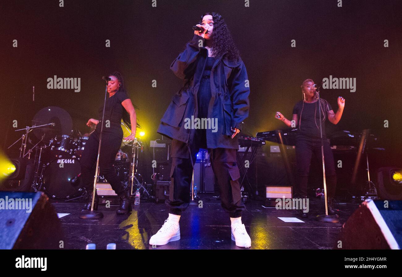 Ella Mai performs on stage at the O2 Academy on 08 January 2019 in ...