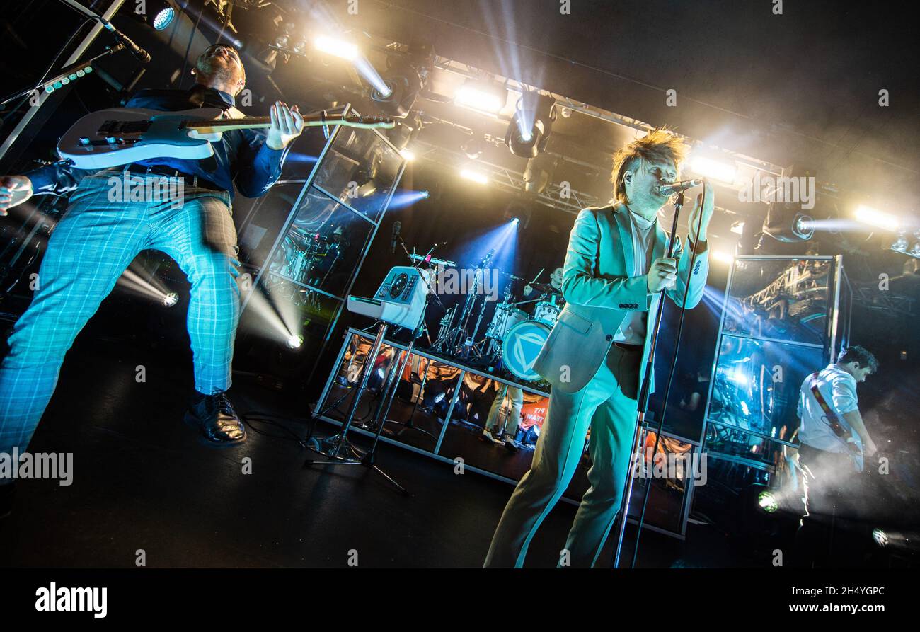 Rory Clewlow, Rob Rolfe, Rou Reynolds and Chris Batten of Enter Shikari ...