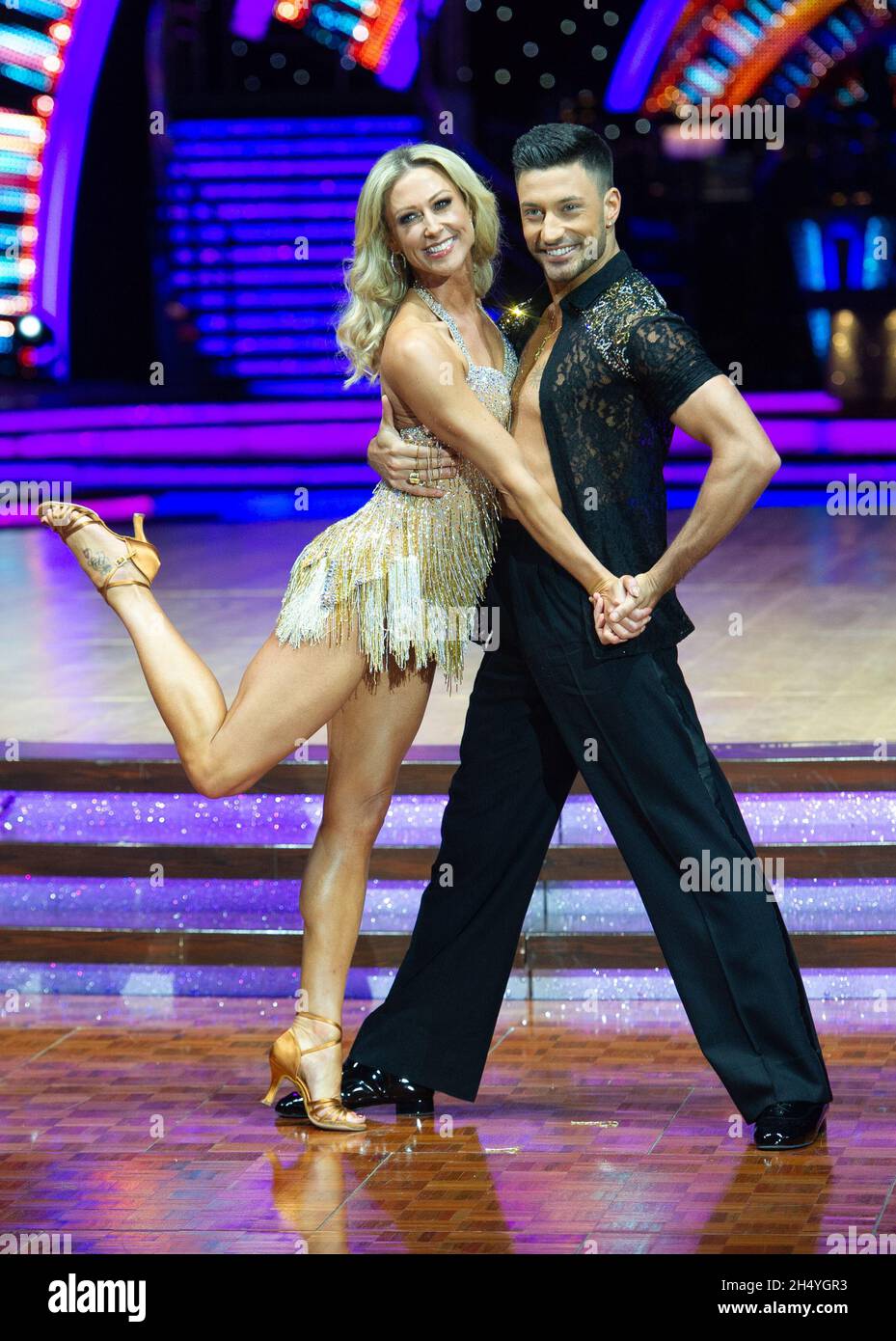 Faye Tozer and Giovanni Pernice attend the photocall for the 'Strictly ...