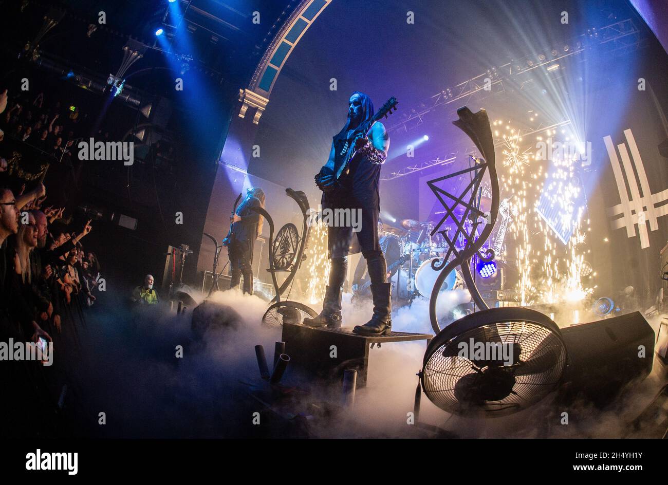 Nergal, Inferno, Orion and Seth of Polish black metal band Behemoth ...