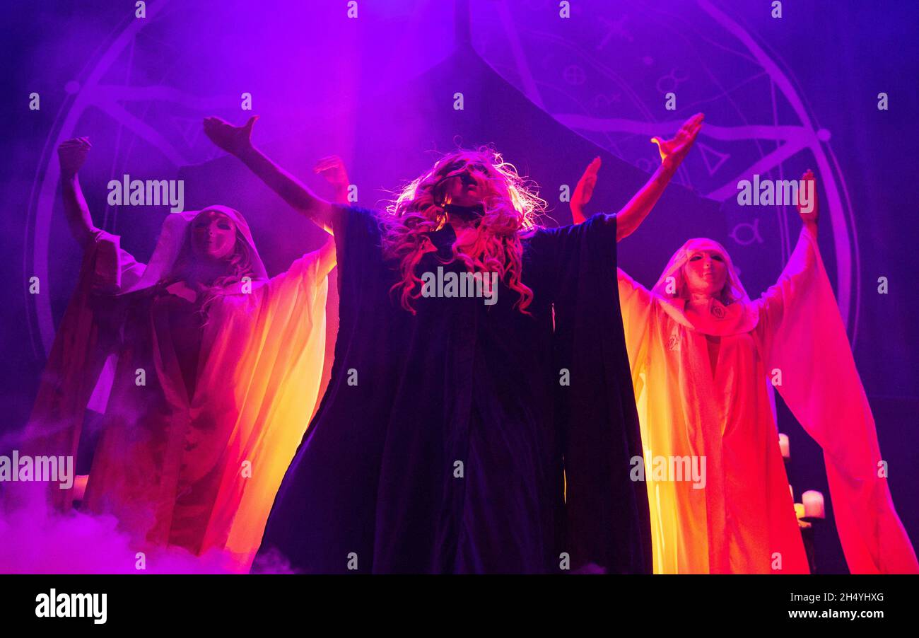 Maria Brink of In This Moment performs on stage on 25 November 2019 at ...