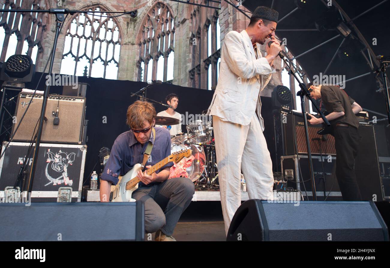Lias Kaci Saoudi and Saul Adamczewski of Fat White Family perform at ...